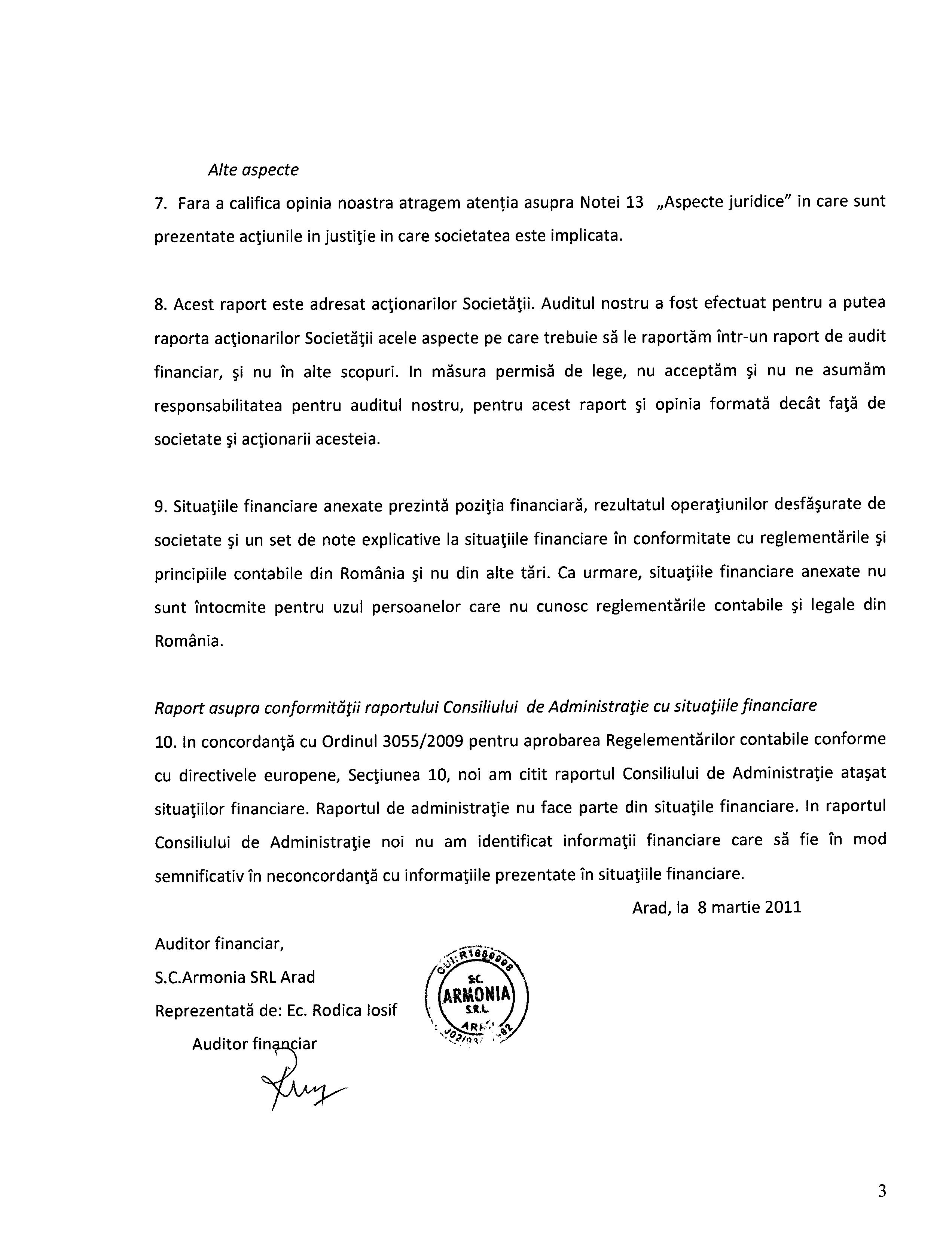 Rapoarte anuale - Arta Culinară Cluj